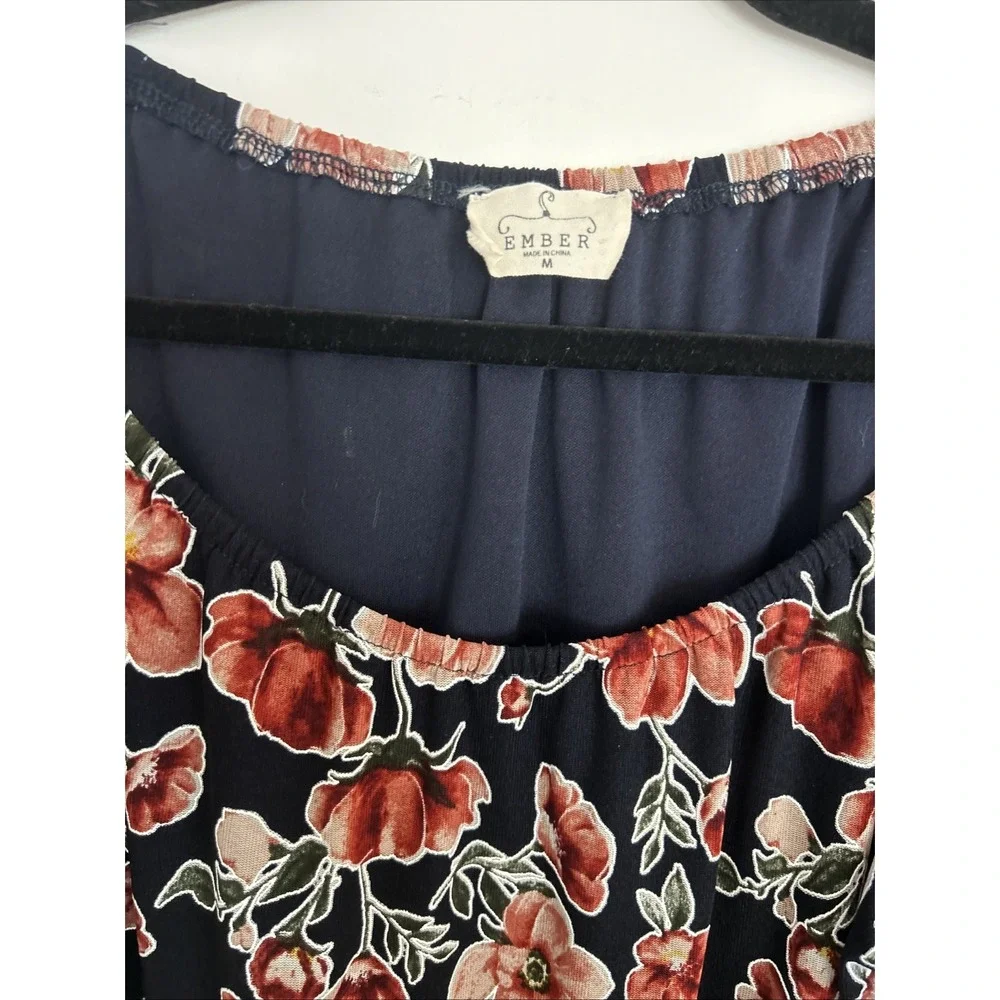 Pink Coconut Boutique | Tops | Ember Black Rosefloral Balloon Sheer ...